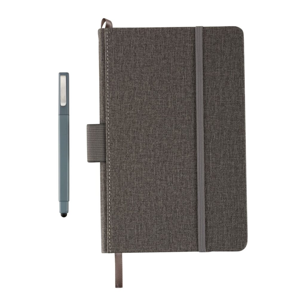 Custom Branded Heathered Hard Bound JournalBook - Drive Merchandise